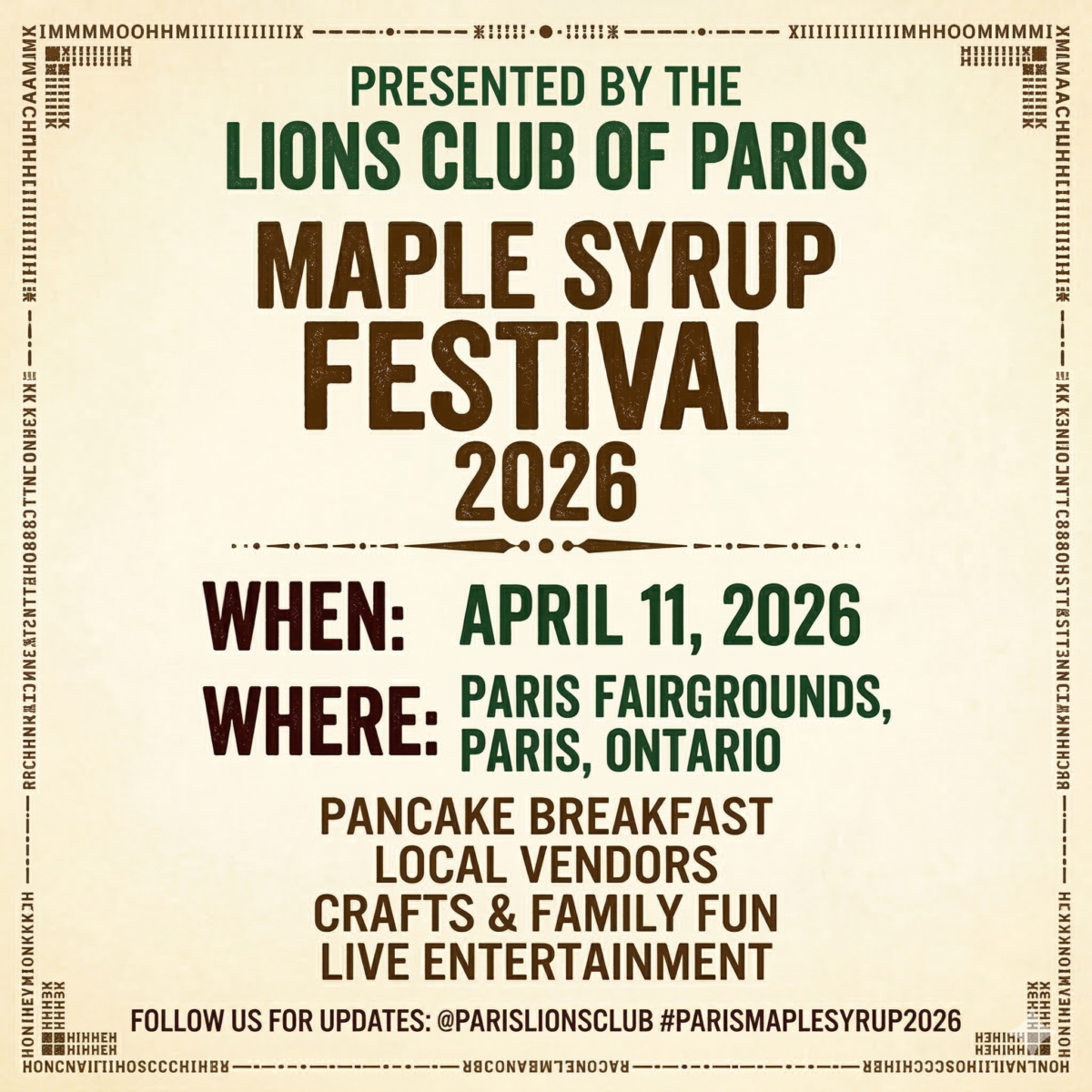 Sunderland Maple Syrup Festival 2026 - Ontario Festivals