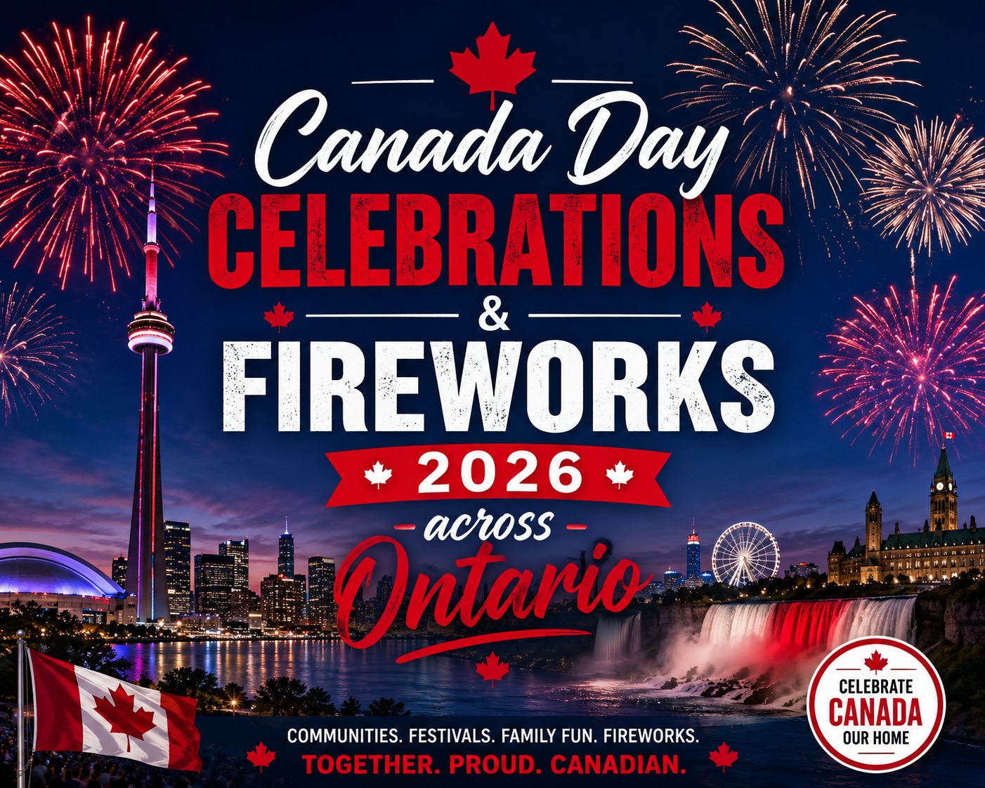 Canada Day Fireworks & Celebrations 2026 - Ontario Festivals